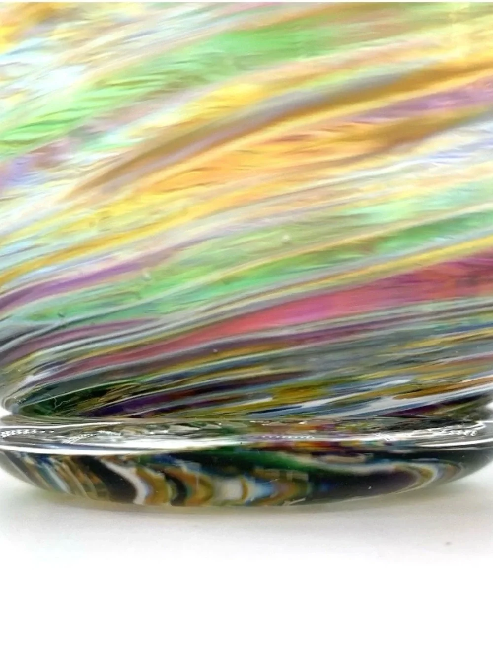 Elements Glass | Art | Elements Glass Art Glass Orb 6 Multicolor Swirl ...